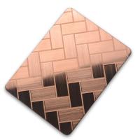 China 201/304/316/410 embossed/etched/vibration stainless steel sheets for Architectural cladding/Elevator decoration for sale