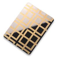 China 201/304/316/410 embossed/etched/vibration stainless steel sheets for Architectural cladding/Elevator decoration for sale