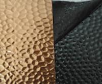 China Hot Designed sheet Gold color mirror bright finish hammered stainless steel sheet for wall cladding for sale