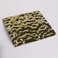 China 304 316 quality NO.8 mirror stainless steel sheet hammered embossed pattern for interior decoration for sale
