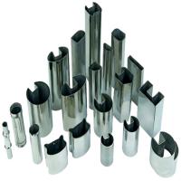 China high quality 304 316 stainless steel round slotted tube and SS pipe for glass railing for sale