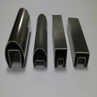 China 304 316 Satin polished Stainless Steel Balustrade pipe With Channel Tubing and piping for sale