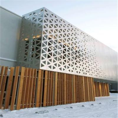 China Customized Aluminum Curtain Wall panel Exterior Perforated Panel for buildings facade for sale