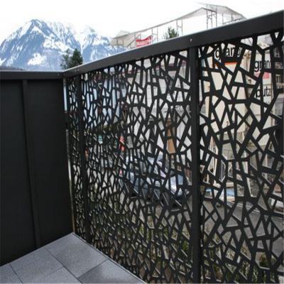 China Outdoor Laser Cut Decorative MS Balcony Railing or aluminum garden screen for sale