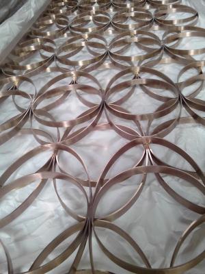China Gold Stainless Steel Perforated  Panels For Facade/Wall Cladding/ Curtain Wall/Ceiling for sale