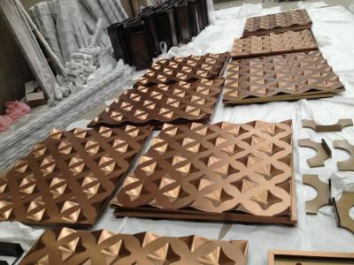 China Gold Stainless Steel Screen Panels For Facade/Wall Cladding/ Curtain Wall/Ceiling for sale