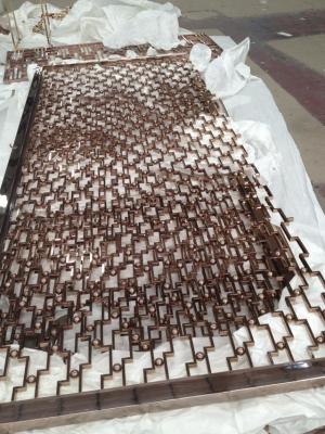 China Gold Stainless Steel Screen Panels For Garden Fence/Privacy Fence/Metal Fence for sale