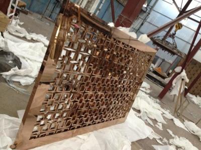China Gold Stainless Steel Screen Panels For Sunshades/Louver/Window Screen for sale
