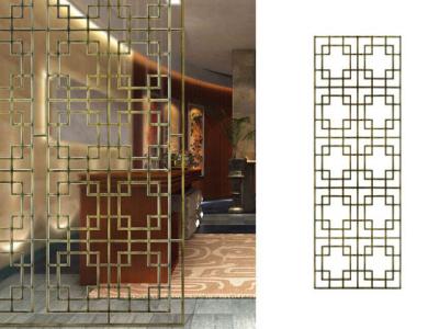 China Black Stainless Steel Screen Panels For Hotels/Villa/Lobby Interior Decoration for sale