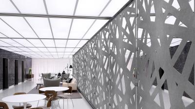 China Powder Coating Aluminum Perforated  Panels For Facade/Wall Cladding/ Curtain Wall/Ceiling for sale