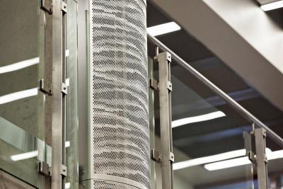 China Powder Coating Aluminum Perforated  Panels For Column Cover/Cladding for sale