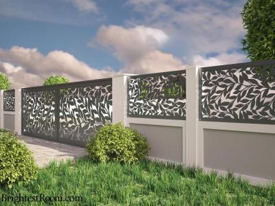 China Powder Coating Aluminum Carved/ Engraved Mashrabiyia  Panels For Garden Fence/Privacy Fence/Metal Fence for sale