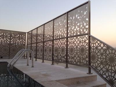 China Powder Coating Aluminum Carved/ Engraved Mashrabiyia  Panels For Hotels/Villa/Lobby Interior Decoration for sale