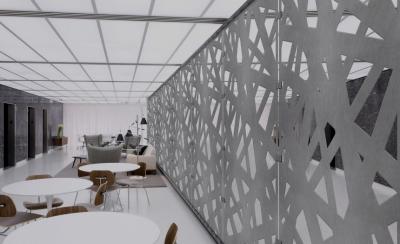 China Powder Coating Aluminum Partition For Column Cover/Cladding for sale