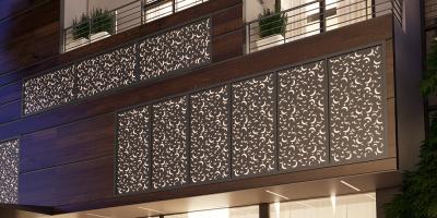 China Metallic Color Aluminum Screen Panels For Column Cover/Cladding for sale