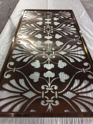 China Bronze Stainless Steel Room Divider Stair  For Railing/Balustrade/Balcony for sale