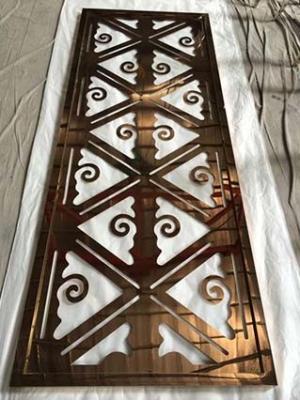 China Bronze Stainless Steel Room Divider For Sunshades/Louver/Window Screen for sale