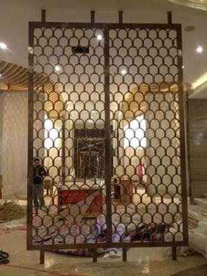 China Bronze Stainless Steel Partition For Hotels/Villa/Lobby Interior Decoration for sale