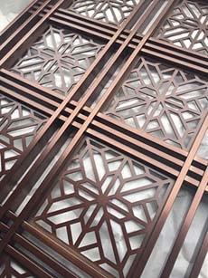 China Bronze Stainless Steel Room Divider For Column Cover/Cladding for sale