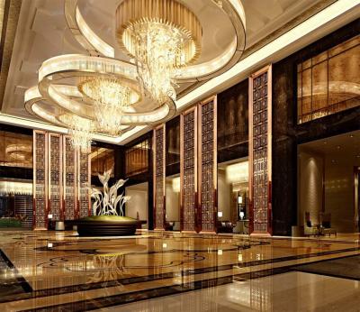 China Antique Copper Stainless Steel Carved/ Engraved Mashrabiyia  Panels For Column Cover/Cladding for sale