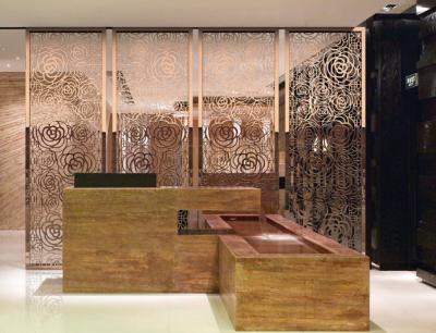 China Hairline Rose Gold Stainless Steel Wall  Panels For Office/Room/Interior Decoration for sale