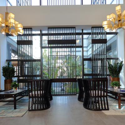 China Hairline Black Metal Screens For Hotels/Villa/Lobby/Shopping Mall for sale