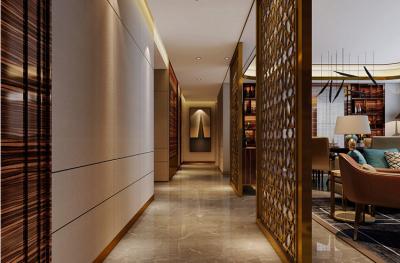 China Hairline Copper Metal Screens For Hotels/Villa/Lobby/Shopping Mall for sale