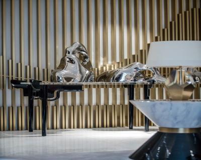 China Hairline Bronze Stainless Steel Room Dividers For Facade/Wall Cladding/ Curtain Wall/Ceiling for sale