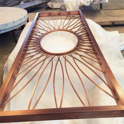 China Mirror Gold Metal Screens For Office/Room/Interior Decoration for sale
