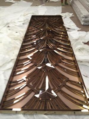 China Mirror Black Metal Screens For Hotels/Villa/Lobby/Shopping Mall for sale