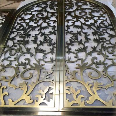 China Bronze Metal Laser Cut Panels For Hotels Villa Lobby Interior Decoration for sale
