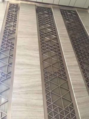 China Black Metal Laser Cut Panels For Hotels Villa Lobby Interior Decoration for sale