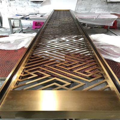 China Rose Gold Metal Laser Cut Panels For Column Cover Cladding for sale