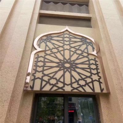 China Gold Metal Laser Cut Panels For Sunshades Louver Window Screen for sale