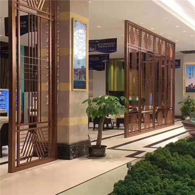 China Gold Metal Laser Cut Panels For Facade Wall Cladding  Curtain Wall Ceiling for sale