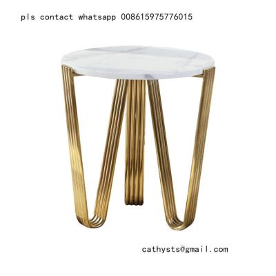 China marble table titanium gold stainless steel metal base or leg for sale