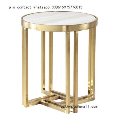 China metal Side table bases gold stainless steel furniture frames for restaurants for sale