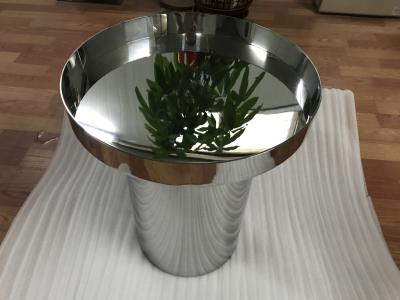 China high standard metal furniture customized stainless steel table with mirror or brushed finish for sale