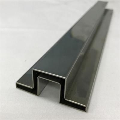China customized shaped profile iron stainless steel channel with mirror or hairline finish for sale