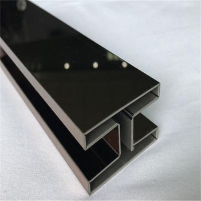 China Mirror Finish Black Stainless Steel Trim Strip 201 304 316 for wall ceiling furniture decoration for sale