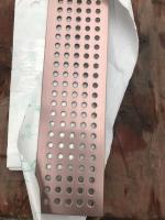 China decorative stainless steel sheet perforated metal panel brass colour for sale