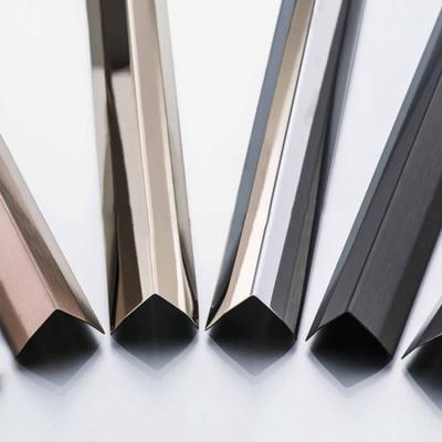China Stainless Steel Black Trim Edge Trim Molding 201 304 316 mirror hairline brushed finish for sale