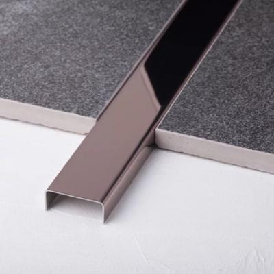 China 304 316 201 Tile Accessories Stainless Steel Tile Trim For Wall Decoration 304 Ceramic Tile Trim for sale