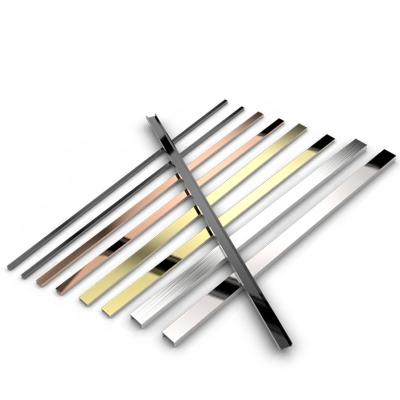 China Metal Gold Corner Guards 201 304 316 Mirror Hairline Brushed Finish for sale