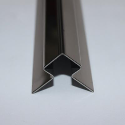 China Metal Black Tile Trim 201 304 316 Mirror Hairline Brushed Finish for sale