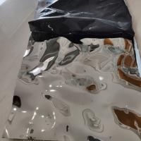 China decorative stainless steel sheet embossed  water ripple sheet for ceiling panel or wall cladding for sale