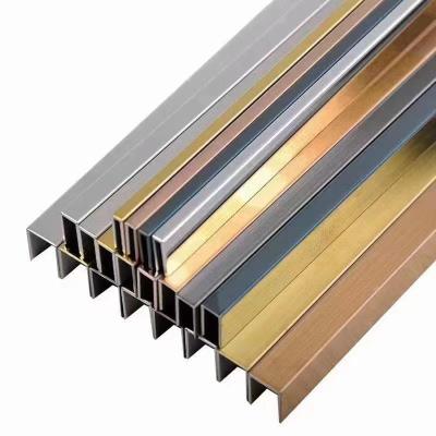 China Metal Silver Gold Rose Gold Black  Wall Trim Wall Panel Trim 201 304 316 Mirror Hairline Brushed Finish for sale