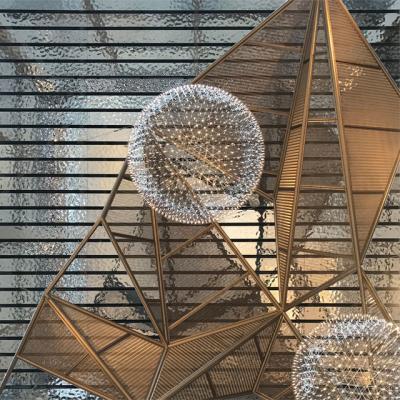 China 304 316 201 mirror polished silver gold champagne colored beaten stainless steel rippled sheet for metal cladding for sale