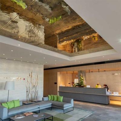 China 304 316 201 mirror polished silver gold hammered stainless steel water rippled sheet for ceiling wall for sale