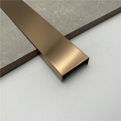 China Decorative metal brass stainless steel carpet edge trim marble tile trim for sale